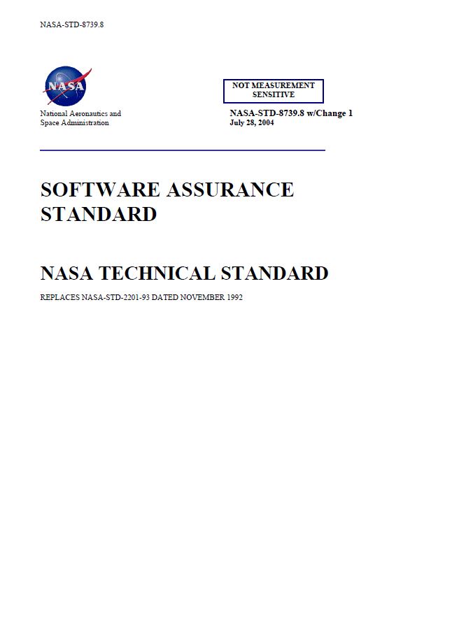 NASA STD- Software Assurance Standard | SE Goldmine